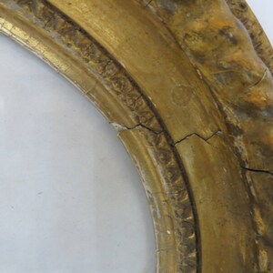Antique 19th Century Oval Gilded Frame Rope Detail - Etsy