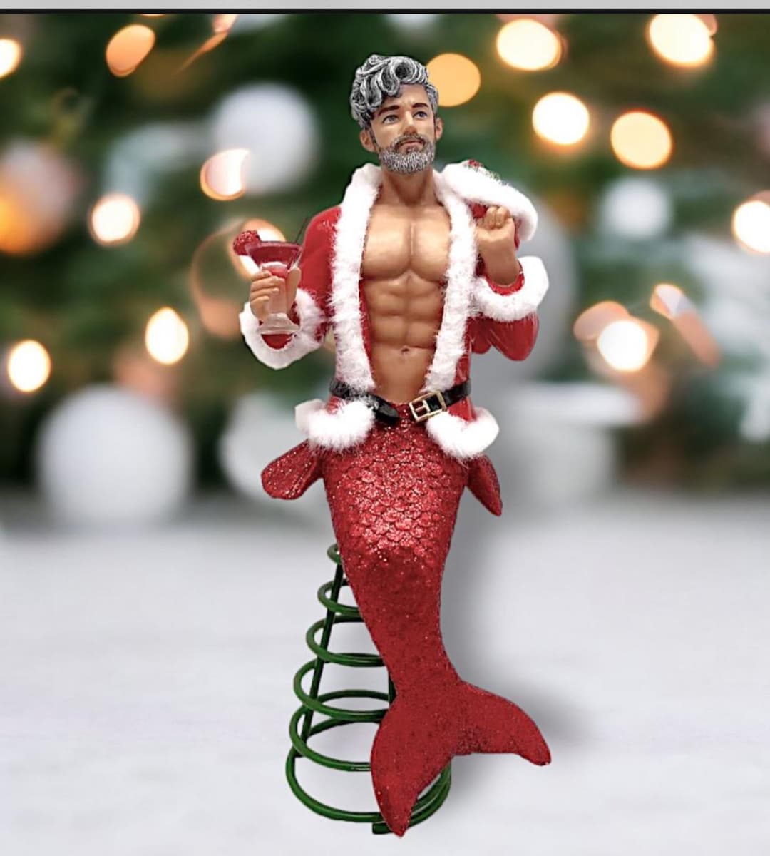 Christmas Tree Topper Merman Santas Helper hey Santa New Release - Etsy UK