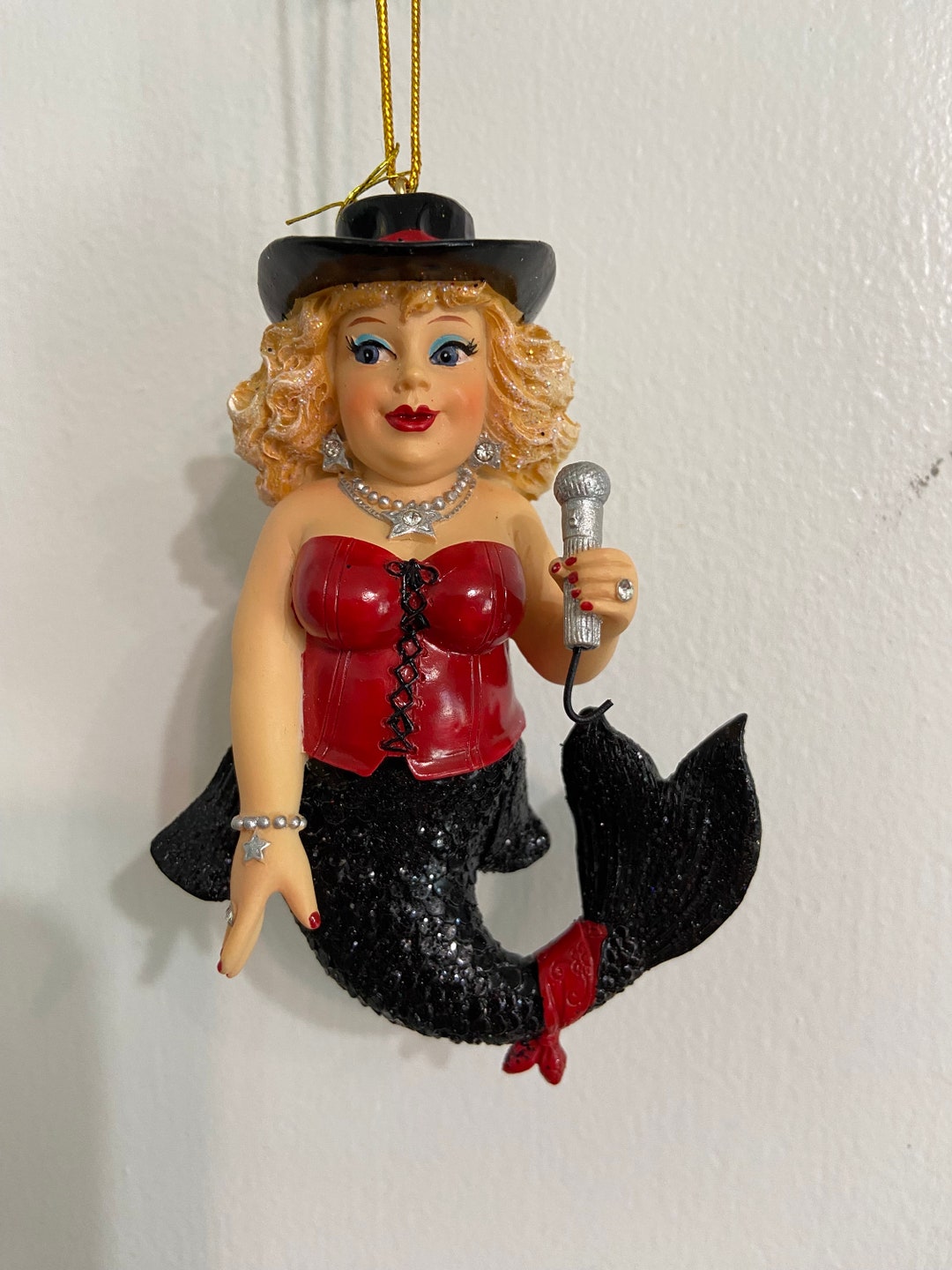 Karaoke Singer Mermaid December Diamonds Mermaid Ornament - Etsy