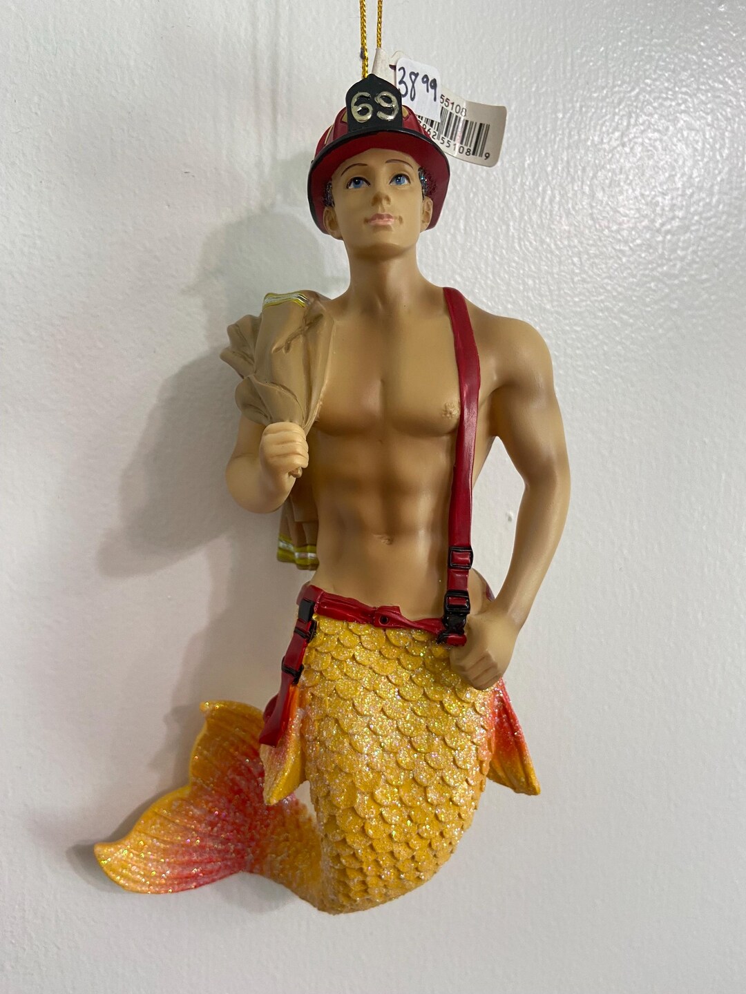Merman Fireman “ Back Draft” Ornament December Diamonds - Etsy