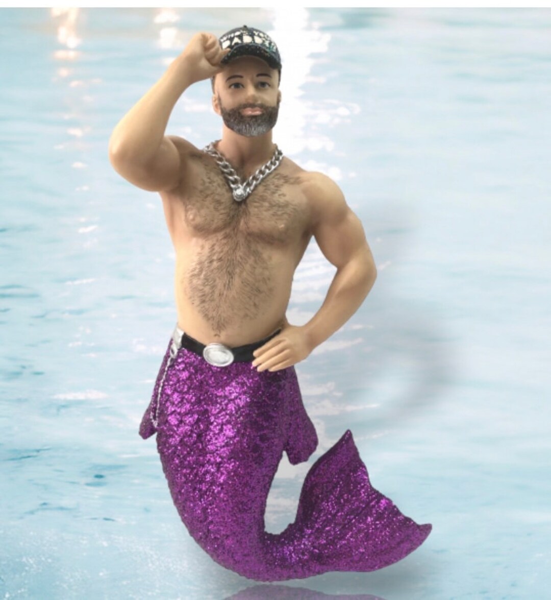 Whos Your Daddy Merman December Diamonds Ornament Potbelly - Etsy Australia