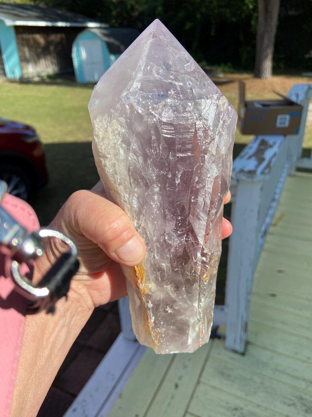 Rare Amethyst Lemurian Seed Crystal Septer Wand Large - Etsy