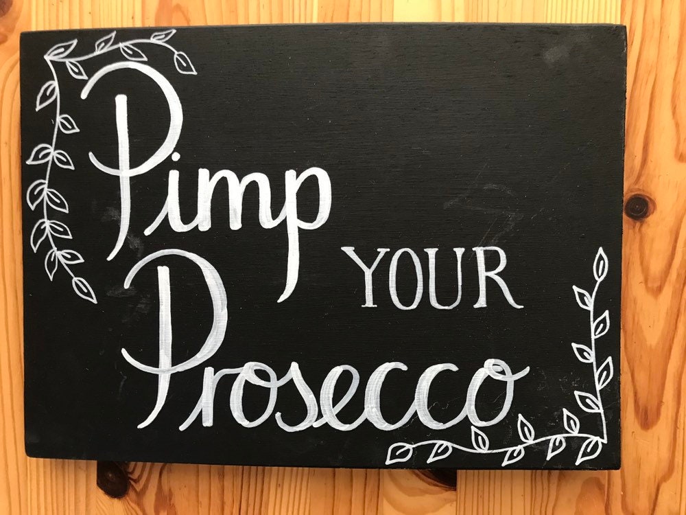 Pimp Your Prosecco Sign Wedding Venue Drinks Blackboard - Etsy Ireland