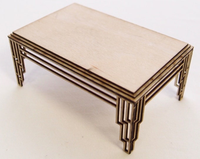 1:24 Scale Miniature Dollhouse Furniture Kit Art Deco Dining Table - Etsy