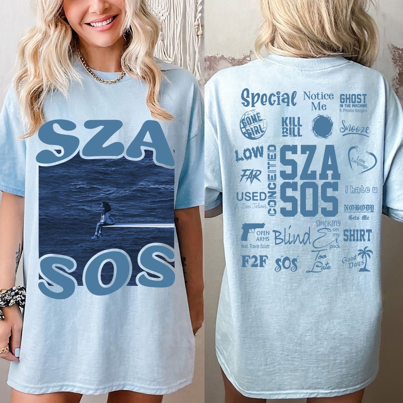 SZA sos Tour 2023 Shirt, Kill Bill Shirt, Sza Full Tracklist Shirt, Sza ...