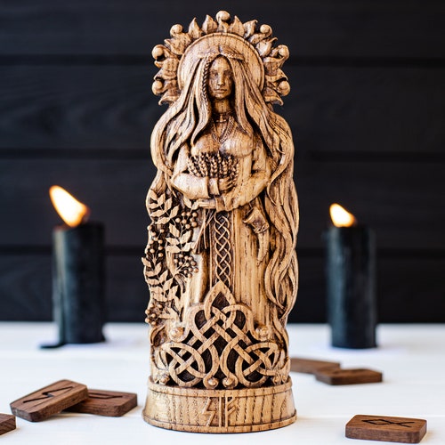 Sunna Sol Norse Pagan Goddess Statue for Asatru Altar Kit - Etsy