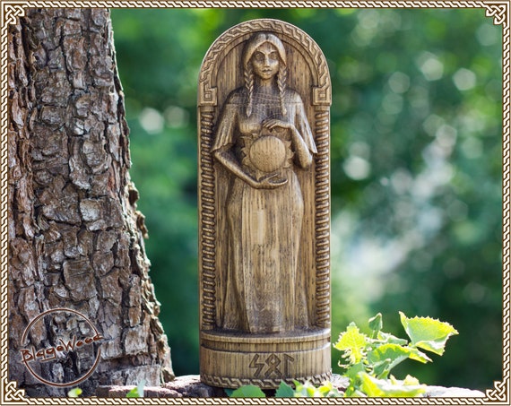 Sunna Sol Norse Pagan Goddess Statue for Asatru Altar Kit | Etsy