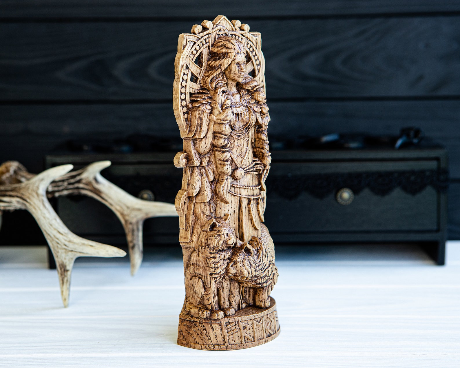Freyja Statue – Viking Yule Gift of Freyja Goddess. Freya Wall Art Wall ...