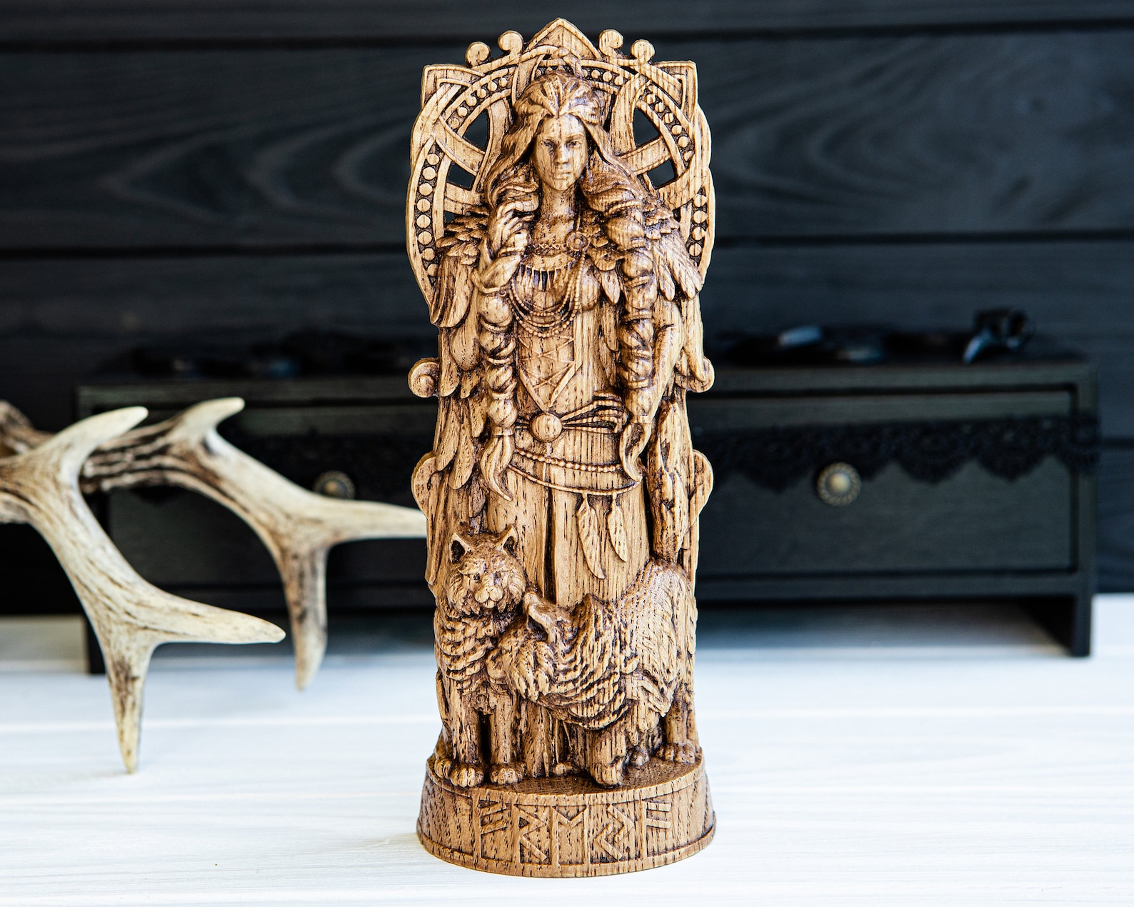 Freyja Statue – Viking Yule Gift of Freyja Goddess. Freya Wall Art Wall ...