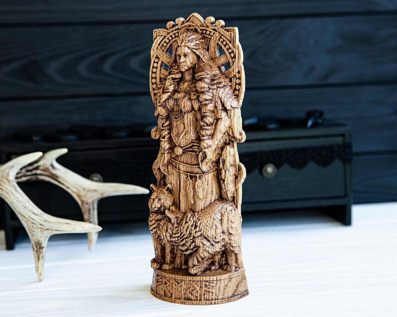 Freyja Statue – Viking Yule Gift of Freyja Goddess. Freya Wall Art Wall ...