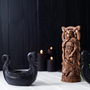 Freyr God of Peace and Fertility Statue Nown as Yngvi in Midgard. Norse ...