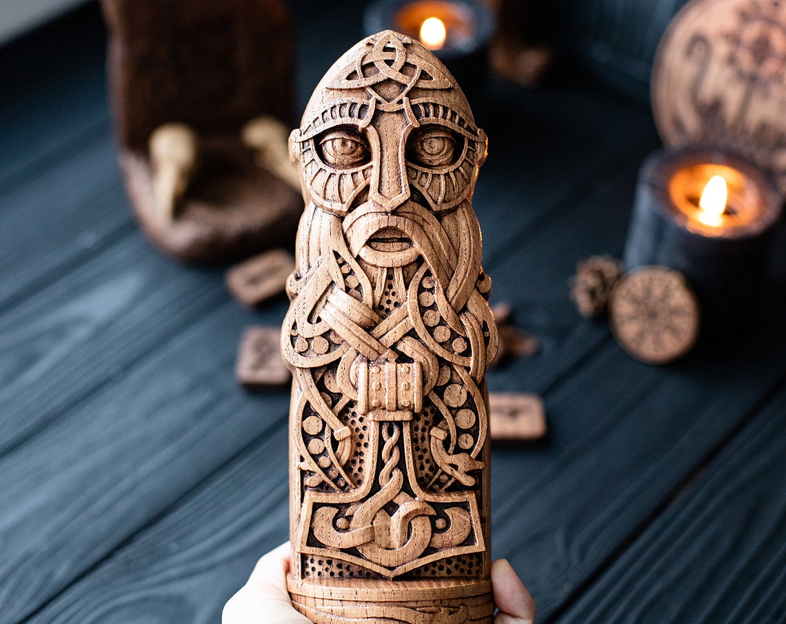 Thor, Warrior, Old Norse Pagan God Statue, Viking Pagan Scandinavian ...