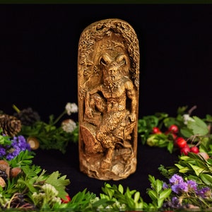 Pan God, Greek Statue, Ancient, Mythology, Wiccan, Wicca, Altar, Witch ...