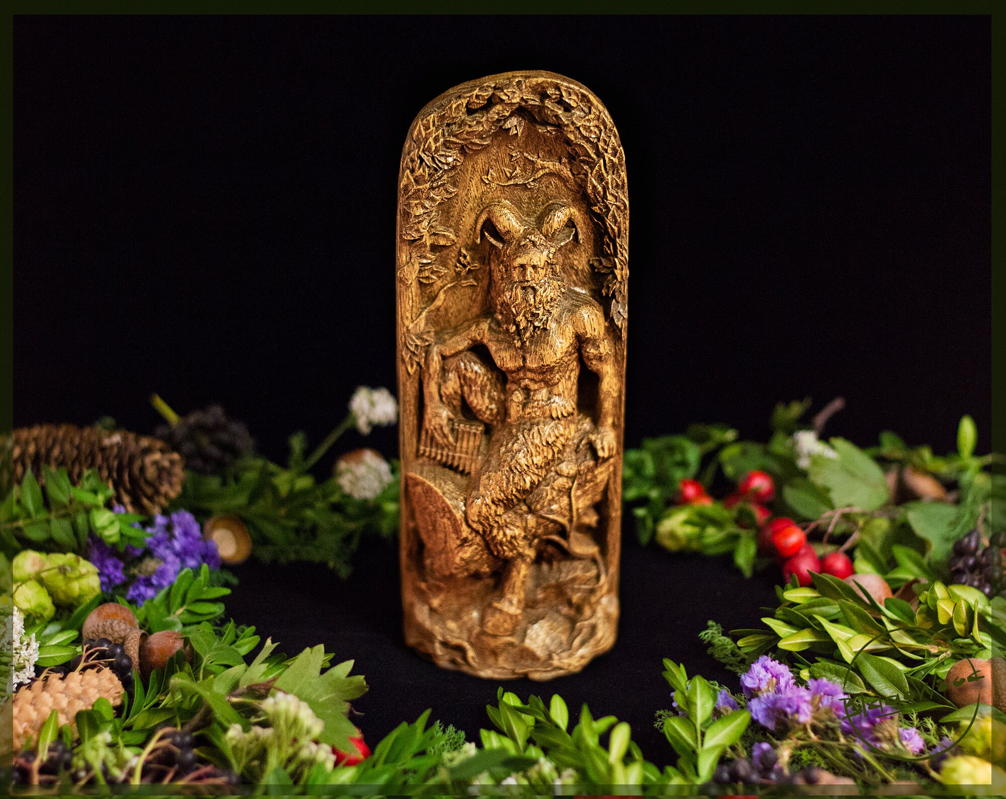 Pan God Greek Statue Ancient Mythology Wiccan Wicca | Etsy