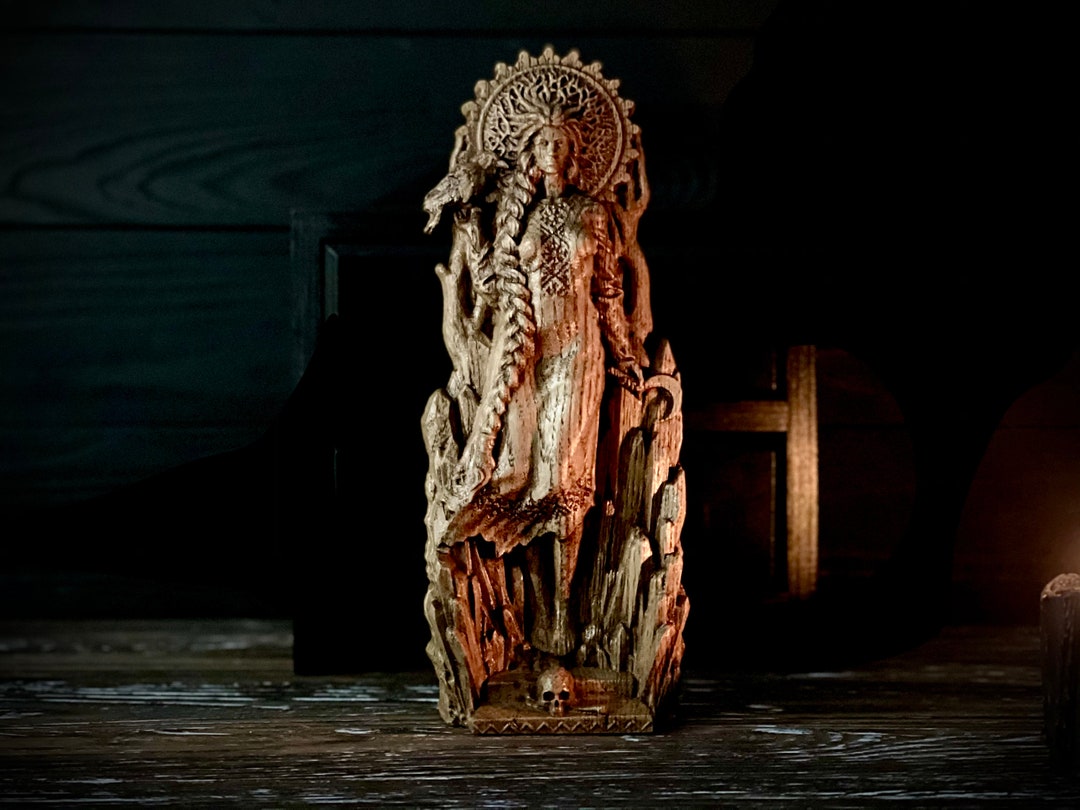 Morana Goddess of Death, Mara Figurine, Madder Statue of Slavic Goddess ...