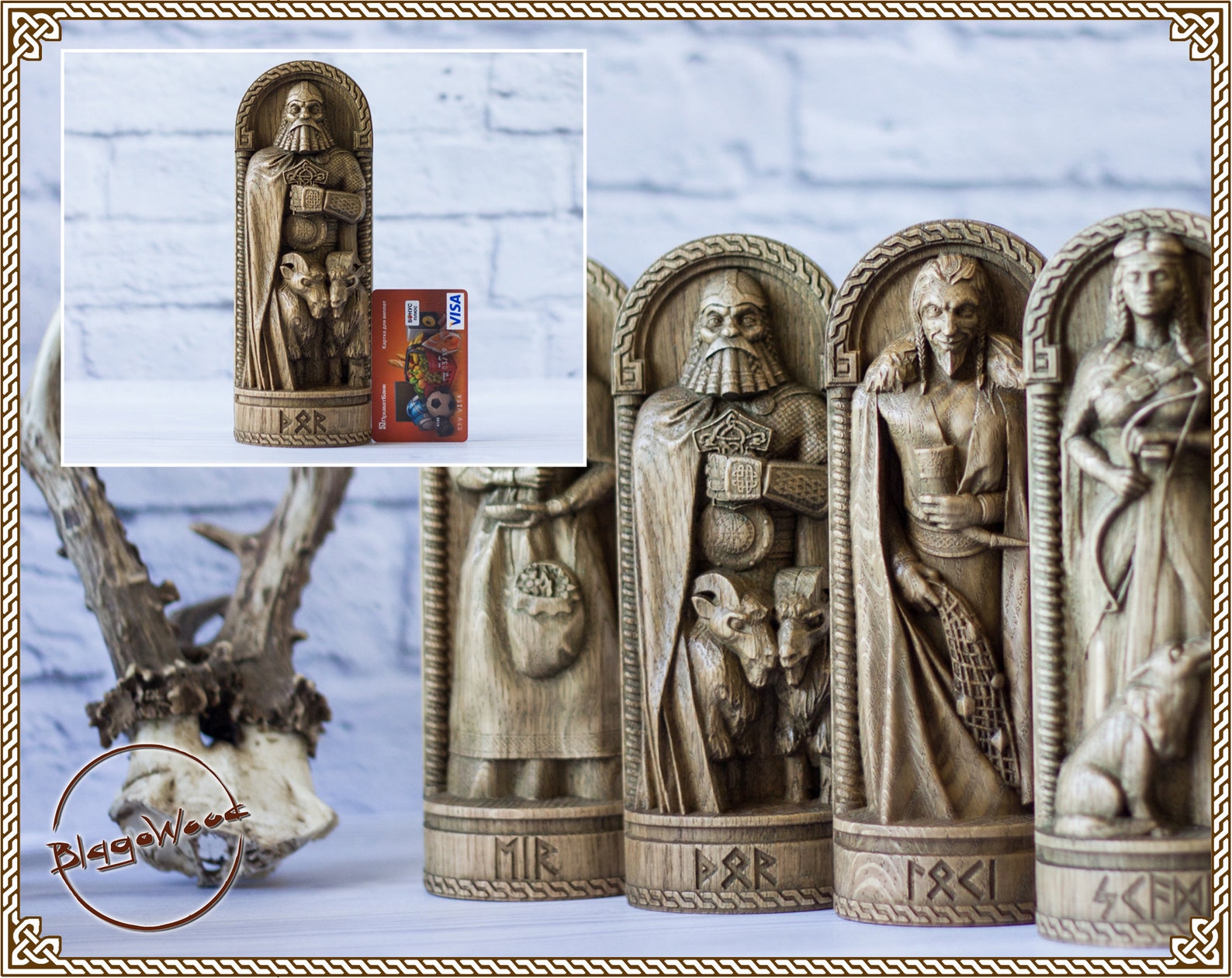 Thor Norse Pagan God Statue for Asatru Altar Kit and Heathen - Etsy