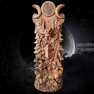 Hecate's Owl Statue, Bird, Greek Goddess, for Pagan Home Altar Kit ...
