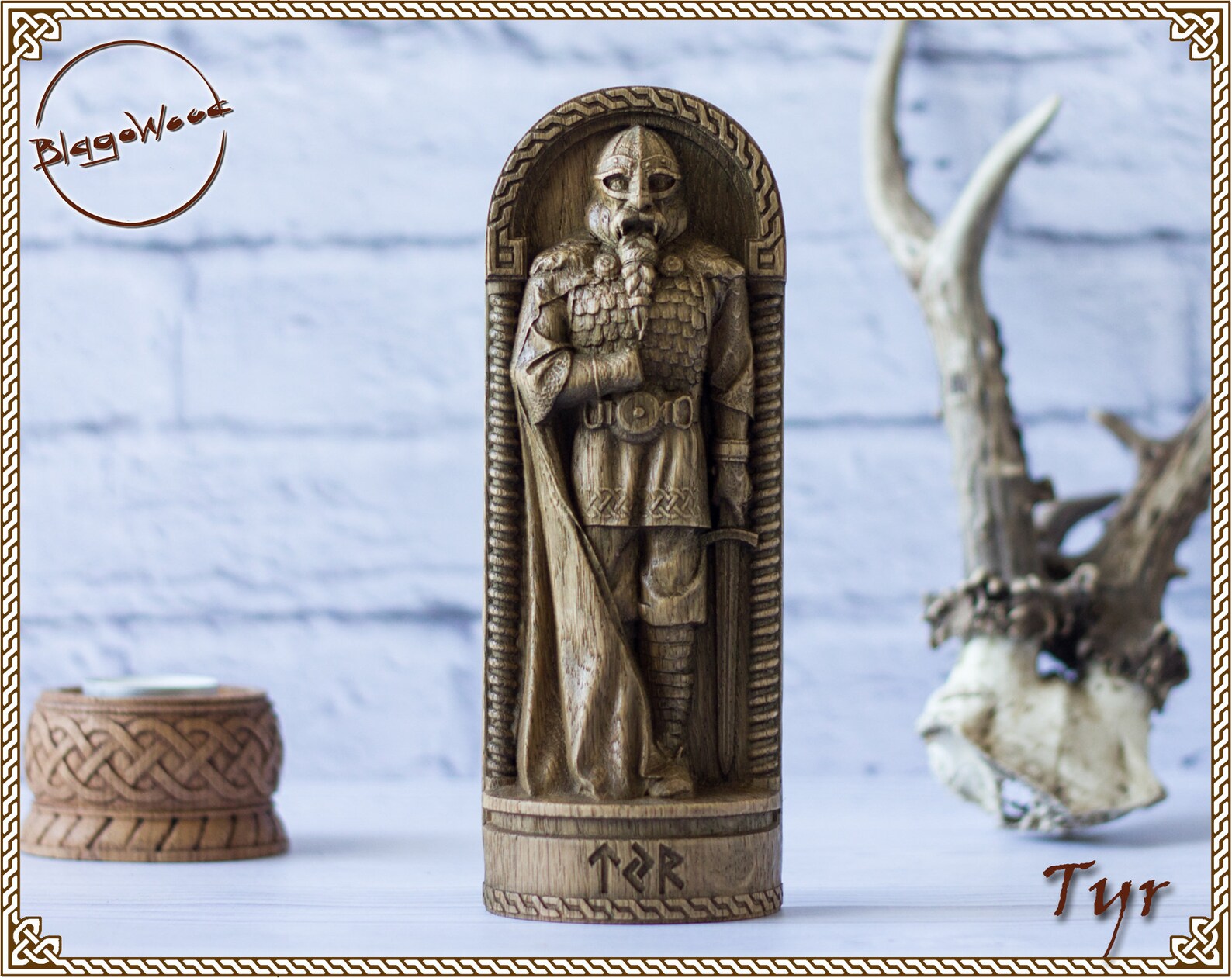 Tyr Norse Pagan God Statue for Asatru Altar Kit and Heathen | Etsy