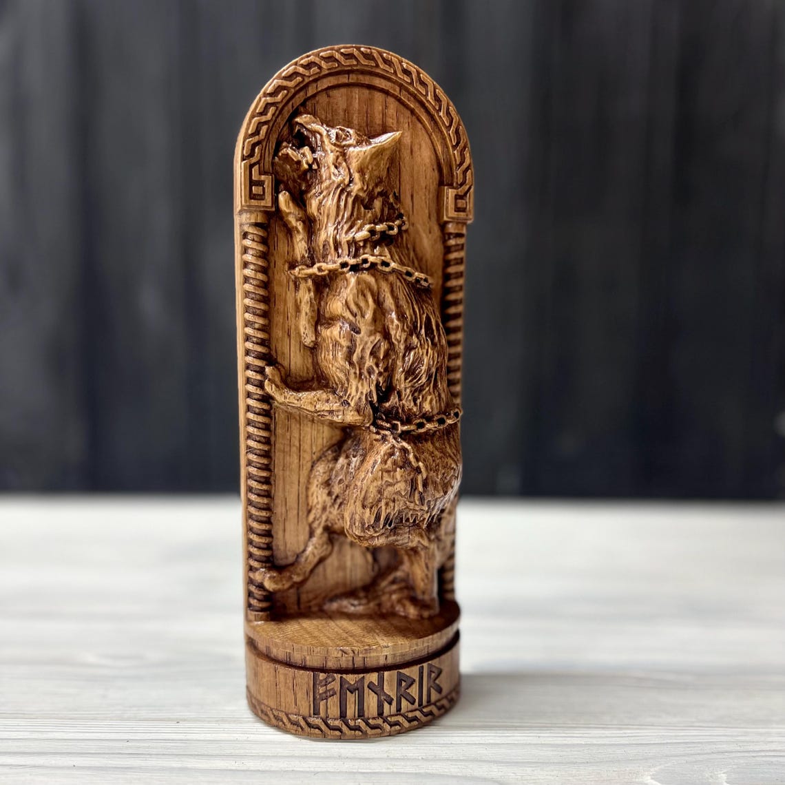 Fenrir, Fenrisúlfr, Norse Pagan God Statue, for Asatru Altar Kit and ...
