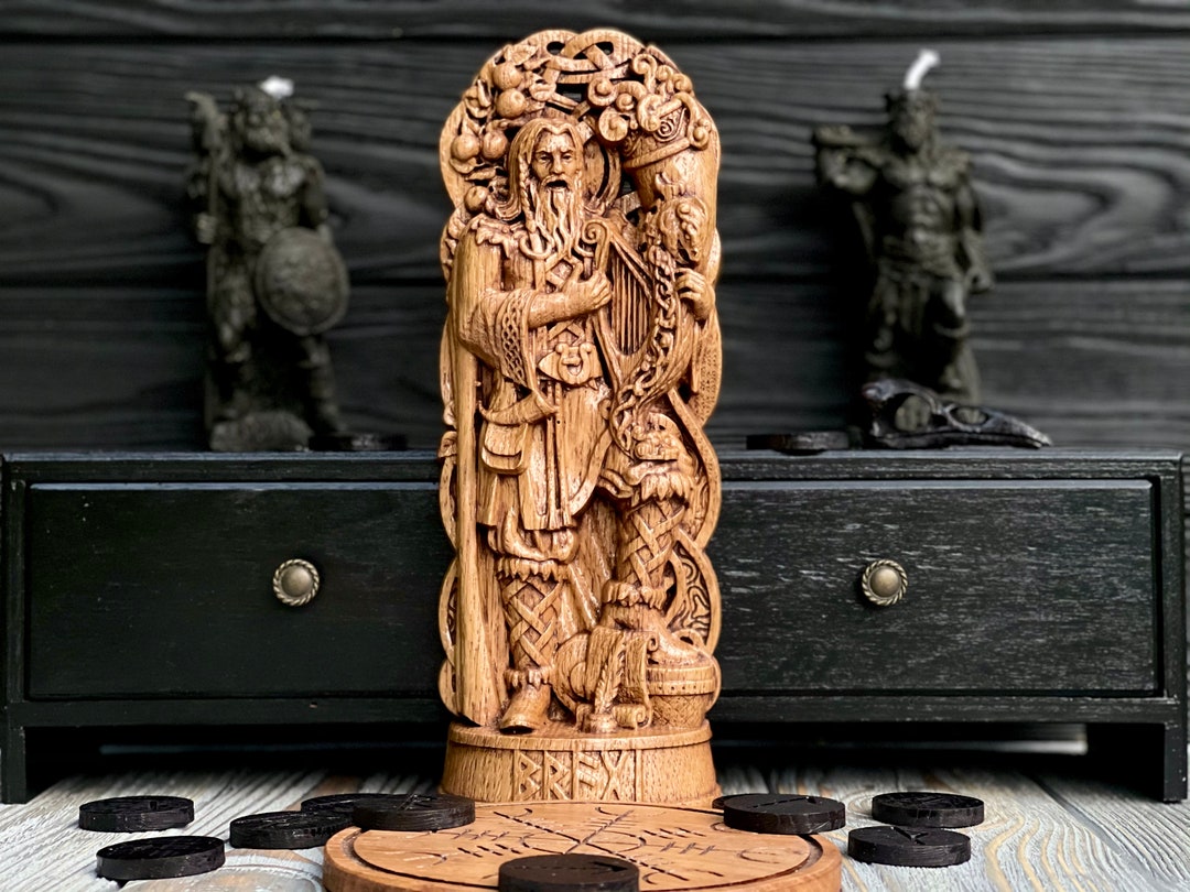 Bragi Statue, Norse Gods, Norse Pantheon, Viking Pagan Asatru Heathen ...
