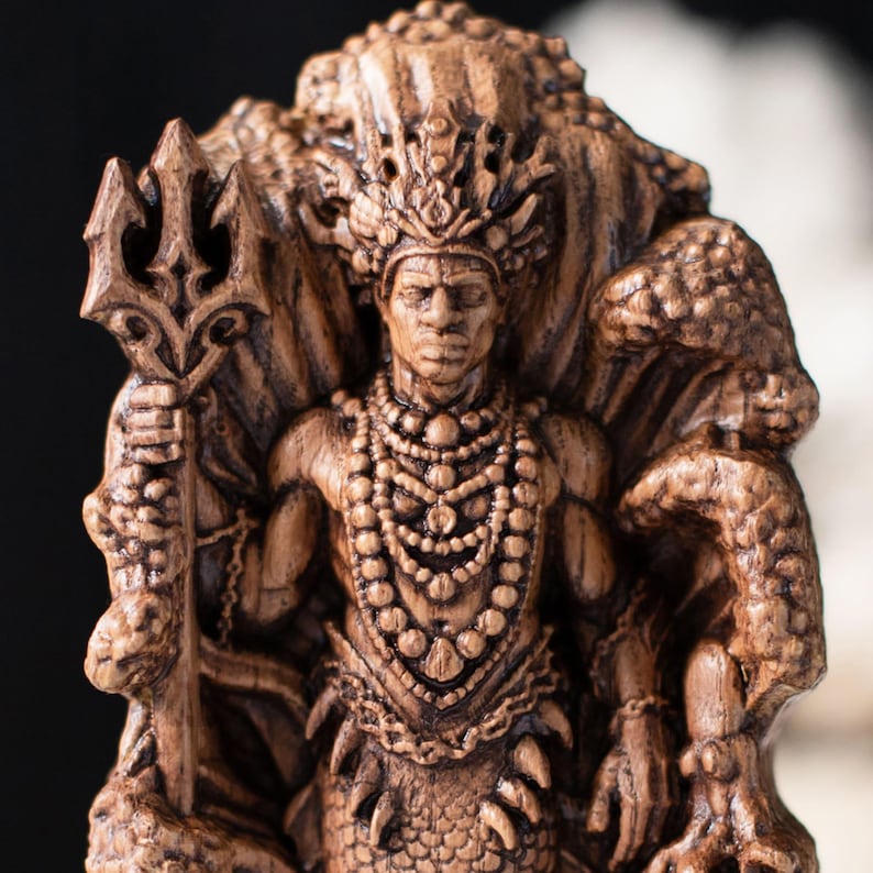 Olokun Mini Statue – Water Deity, Wall Hung Sculpture of Yoruba Statue ...