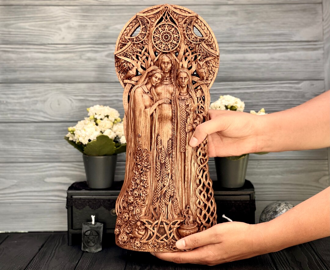 Triple Goddess, Wicca, Three Goddesses, Celtic Goddess - Etsy