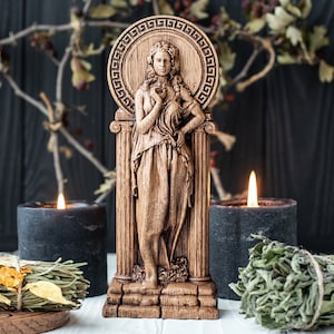 Persephone Statue, Kore Figurine, Greek Goddess, the Queen of the ...
