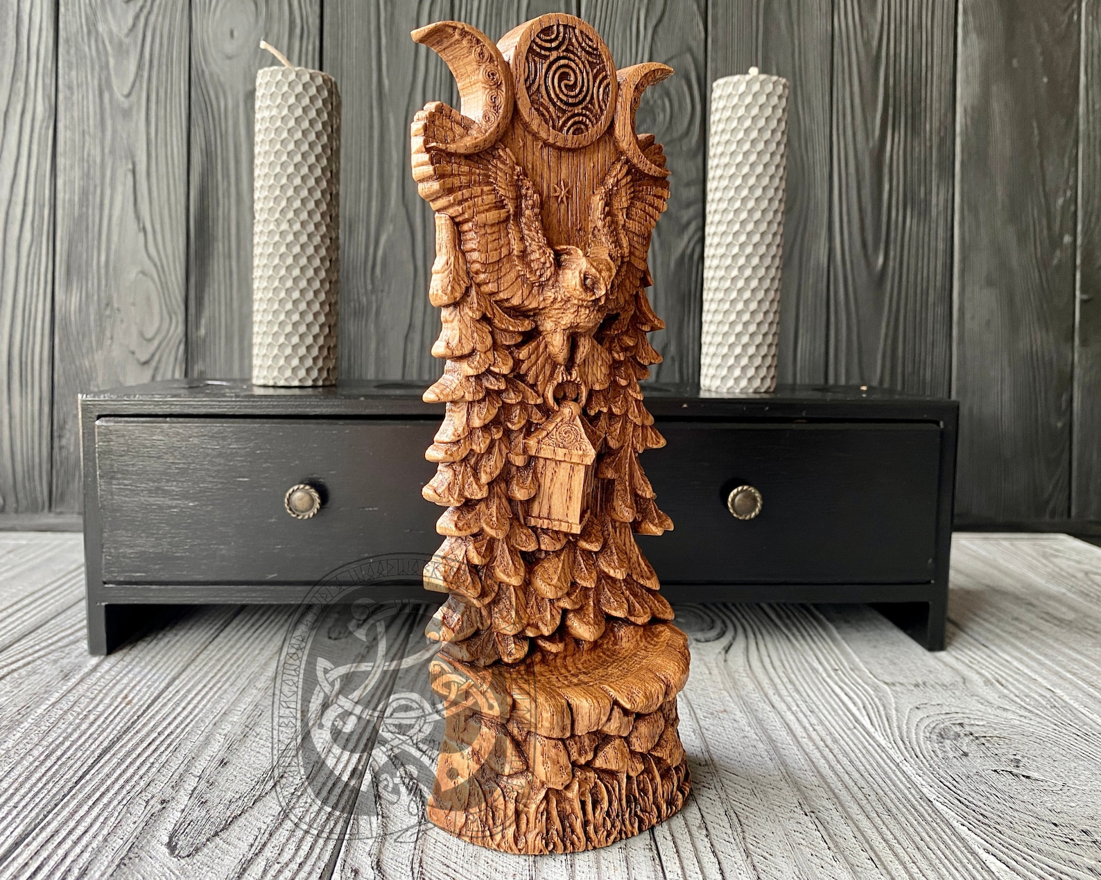 Hecate's Owl Statue, Bird, Greek Goddess, for Pagan Home Altar Kit ...