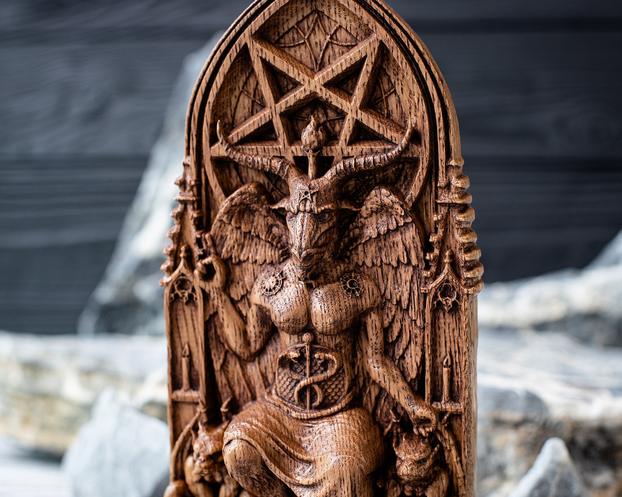 BAPHOMET God Statuette Figurine for Home Altar Catholicism - Etsy