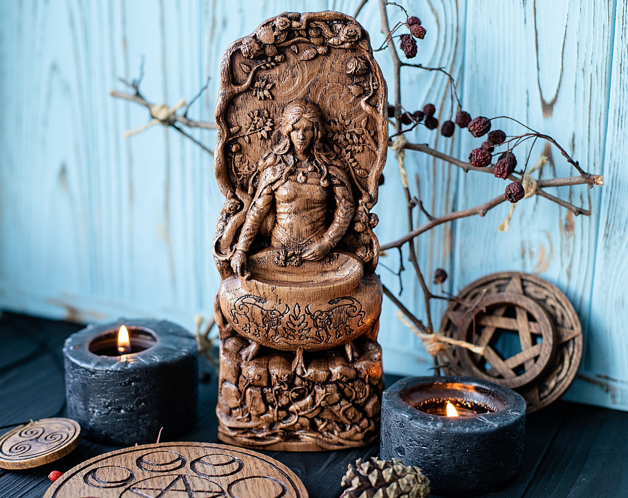 Ceridwen is a Celtic goddess of witchcraft rebirth and | Etsy