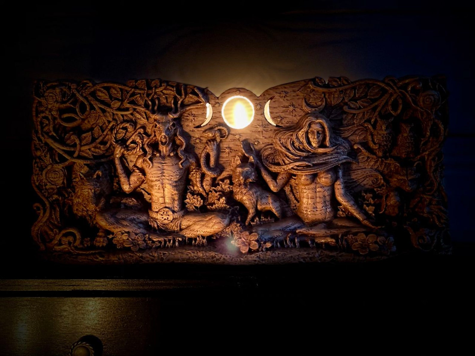 CERNUNNOS and Moon Goddess, Triple Goddess, Triple Moon, Sun God ...