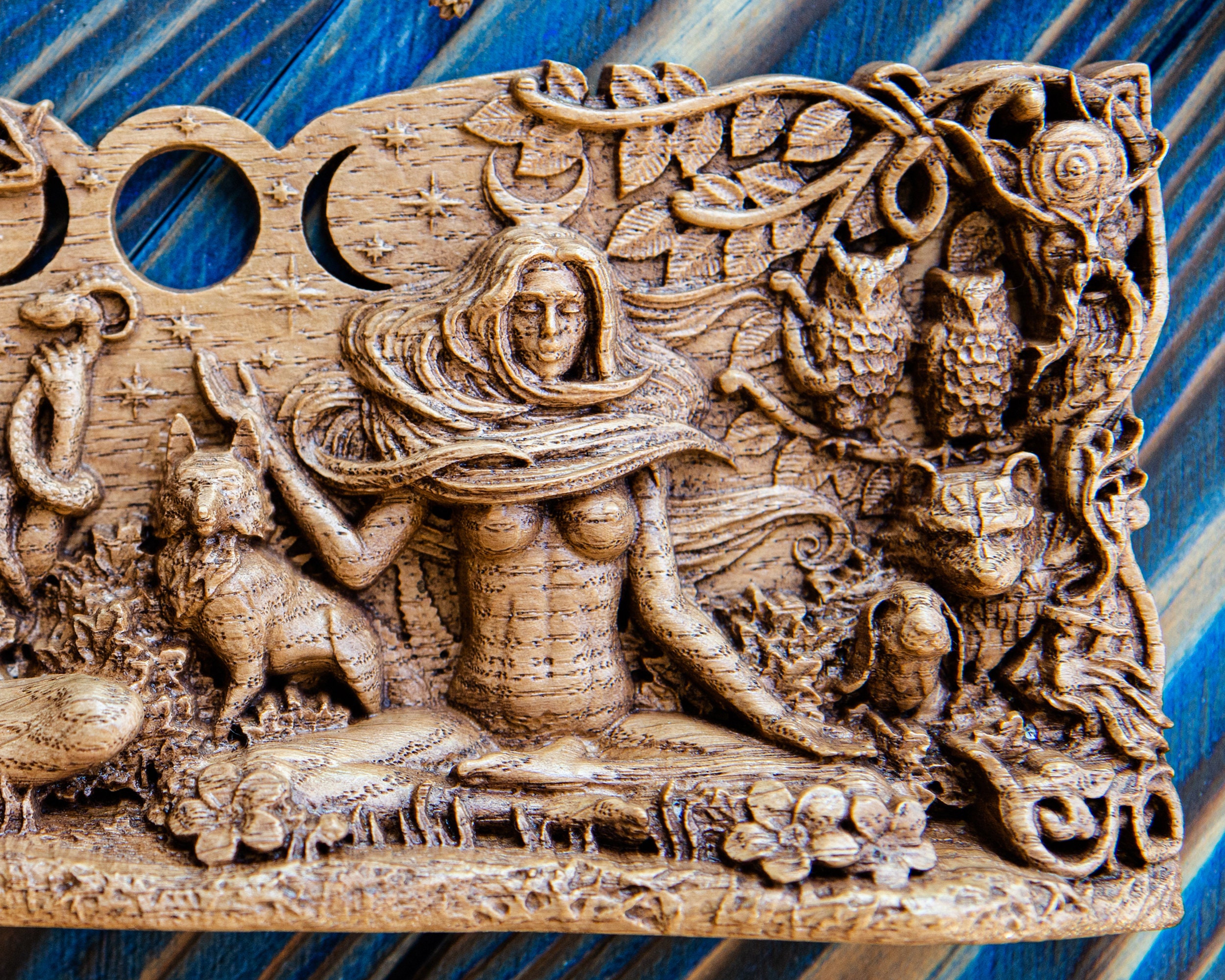 CERNUNNOS and Moon Goddess Triple Goddess Triple Moon Sun - Etsy UK