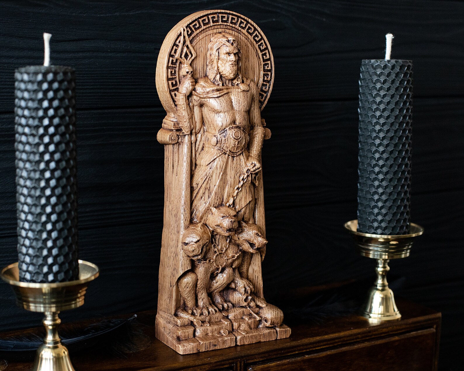 Hades god greek statue king of the underworld pagan | Etsy