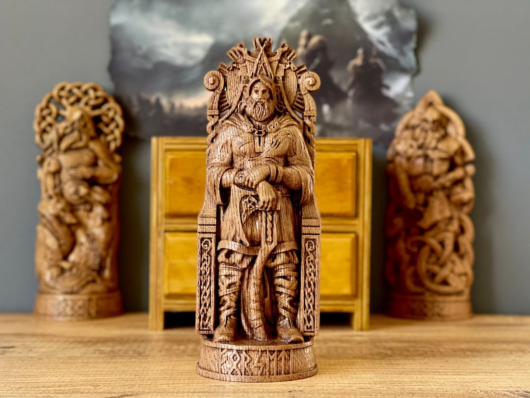 Forseti Statue – God of Justice in Glitnir, Hall of Law in Norse ...