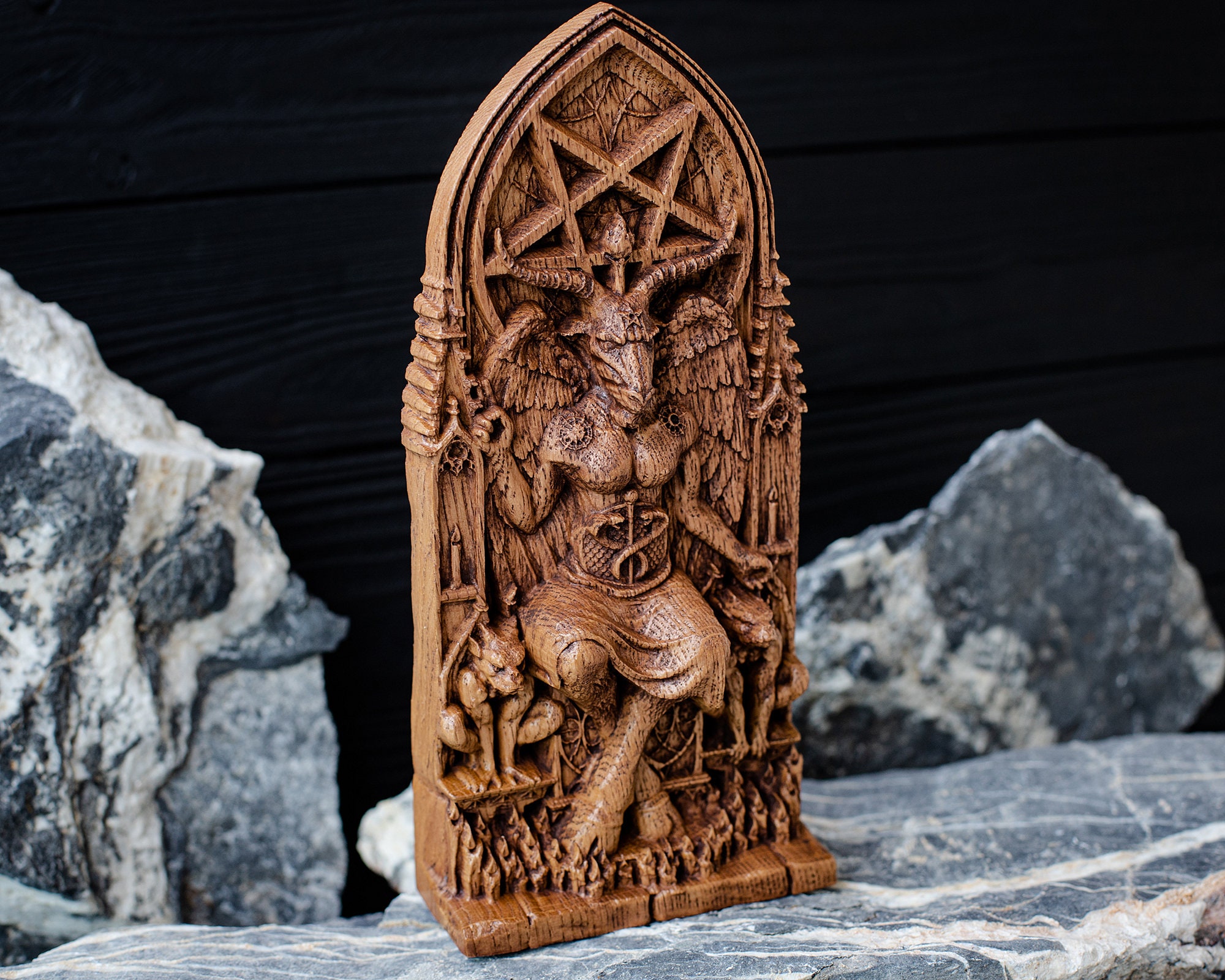 BAPHOMET God Statuette Figurine for Home Altar Catholicism - Etsy