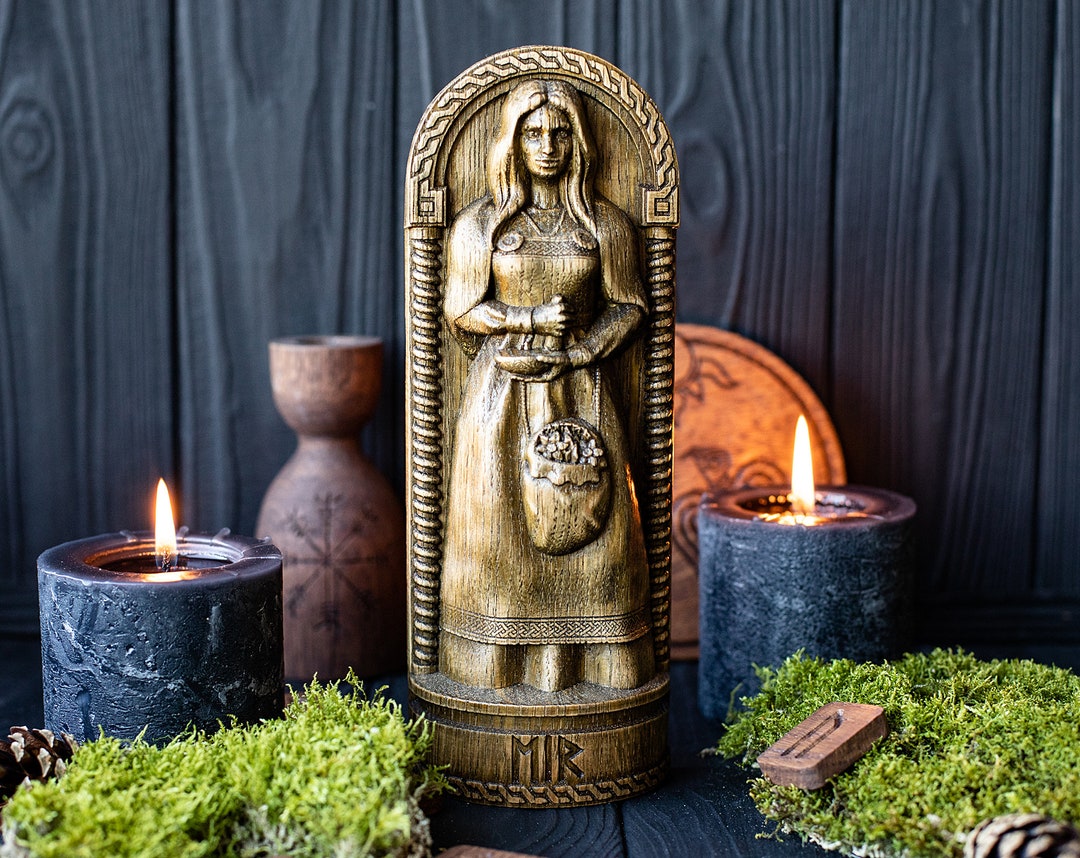 Eir, Norse Pagan Goddess Statue, for Asatru Altar Kit and Heathen ...