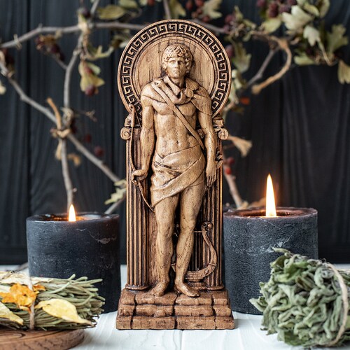 Apollo Apollon Figurine Greek God Pagan God Olympian God | Etsy