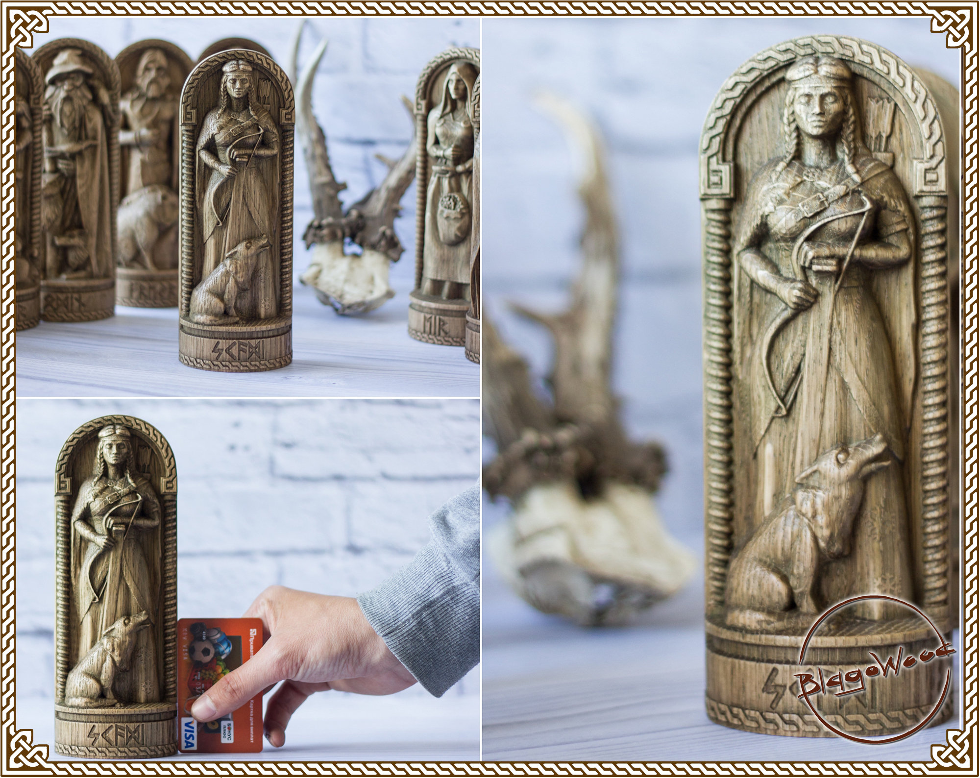 Skadi, Norse Pagan Goddess Statue, for Asatru Altar Kit and Heathen ...