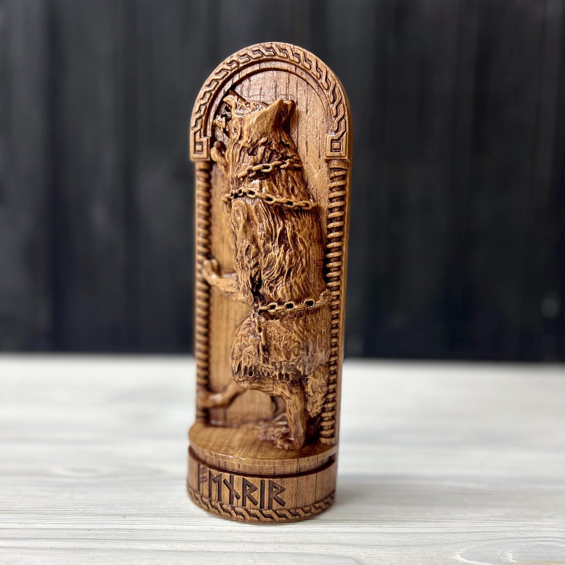 Fenrir, Fenrisúlfr, Norse Pagan God Statue, for Asatru Altar Kit and ...
