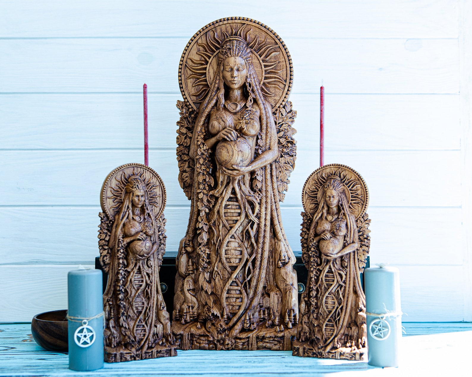 BIG GAIA 15 Goddess Statue Greek Ancient Mythology - Etsy