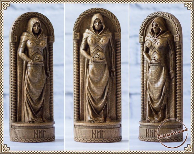 Hel Norse pagan goddess statue for Asatru Altar kit and | Etsy