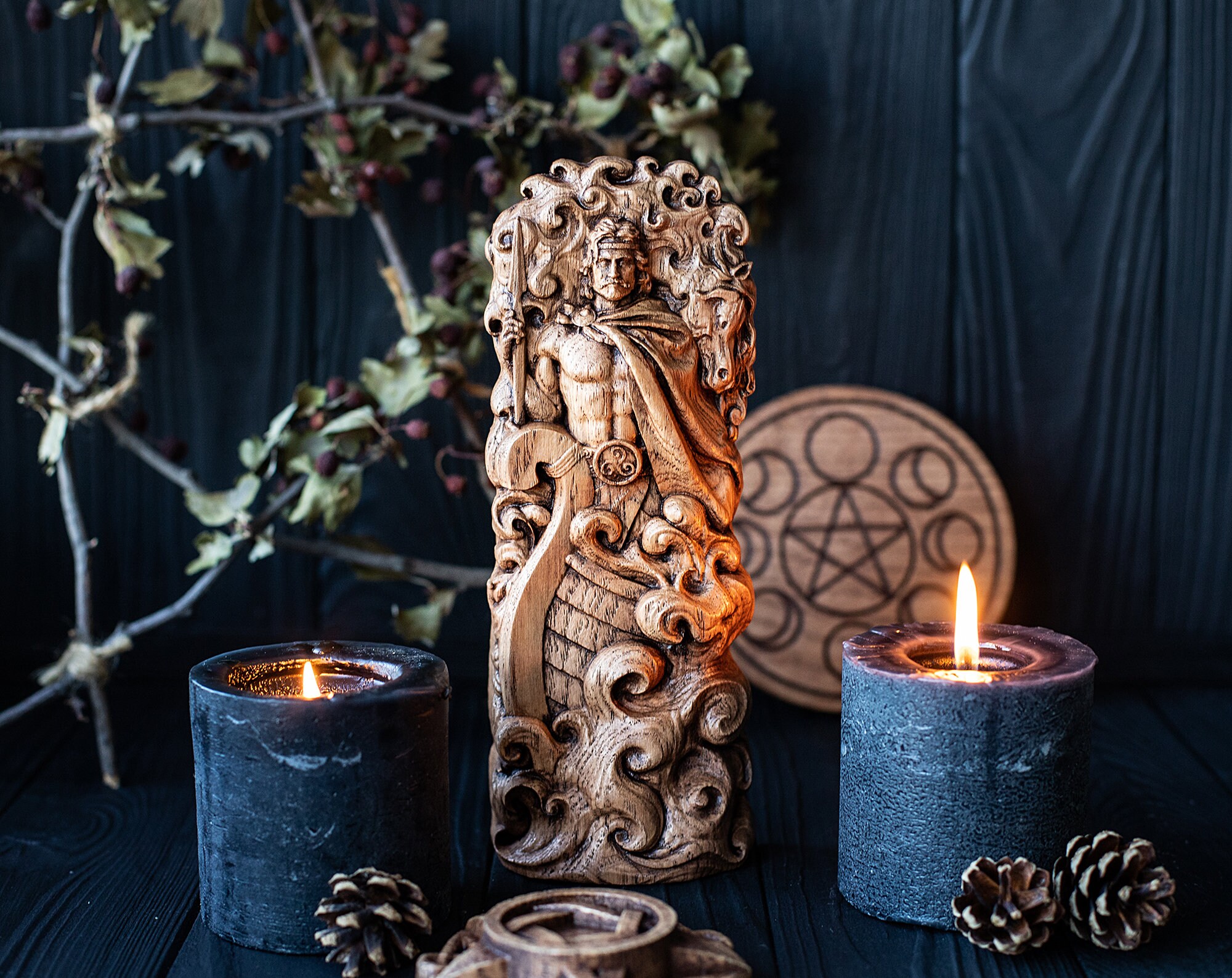 Manannan Mac Lir Manannan god statue Irish gods pagan god | Etsy