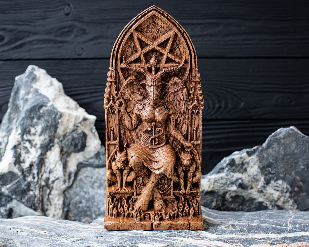 BAPHOMET God Statuette, Figurine for Home Altar, Catholicism, Occult ...