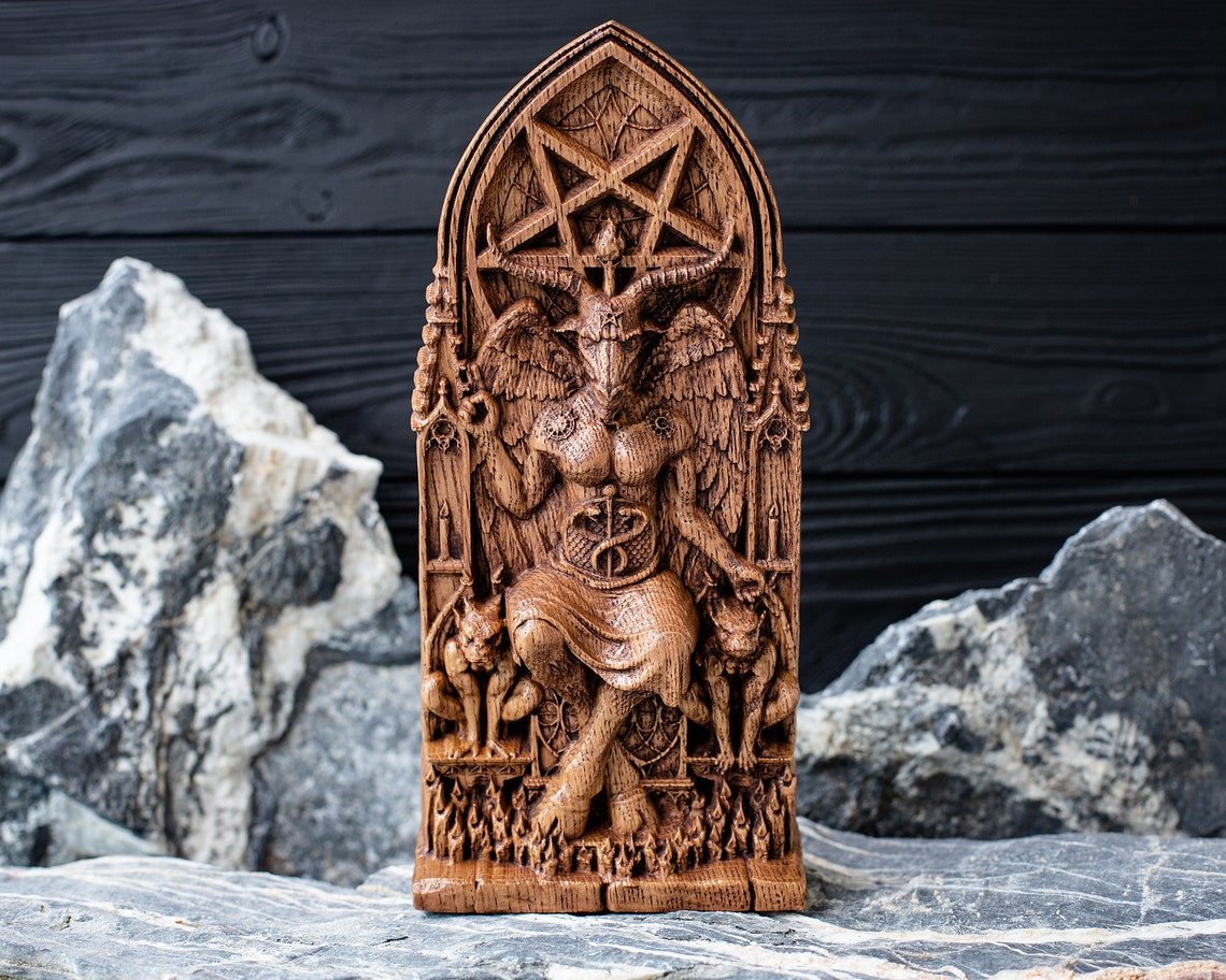 BAPHOMET God Statuette Figurine for Home Altar Catholicism - Etsy