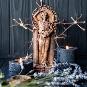 Fortuna Statue, Tyche-fortuna, Lady Luck Figurine, Greek Goddess, Pagan ...