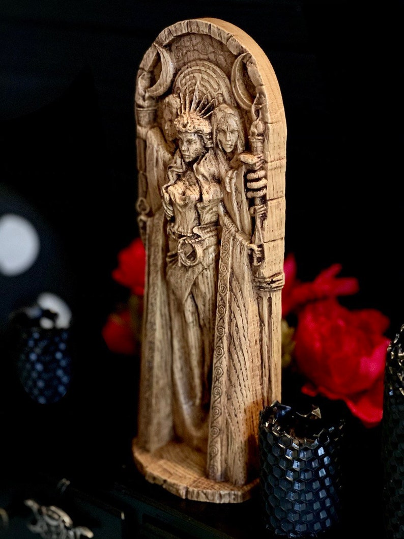 Hecate statue Greek goddess for pagan home altar kit wicca | Etsy