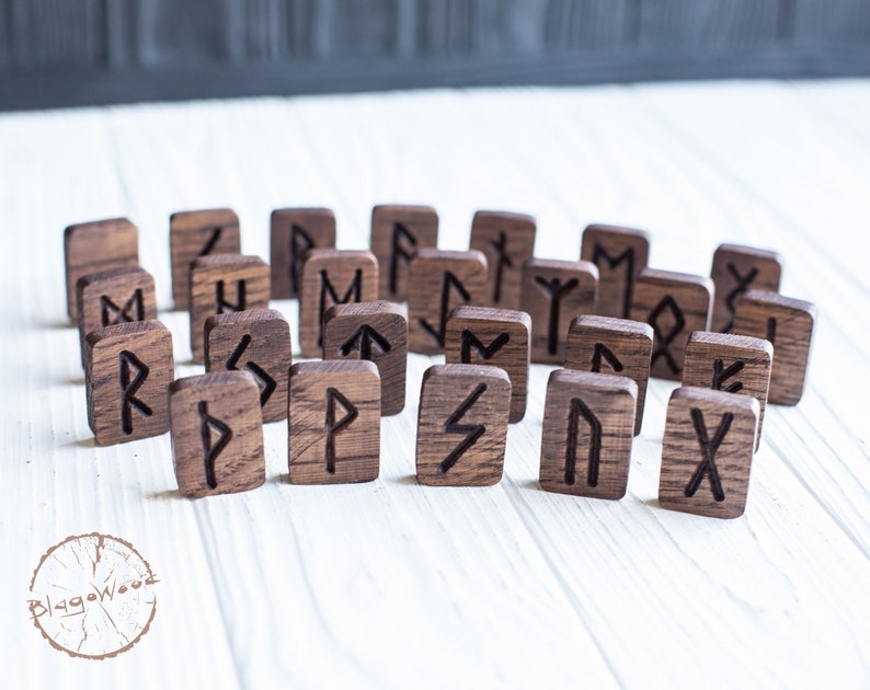 Runes elder futhark runic kit viking protection runes | Etsy