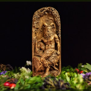 Pan God, Greek Statue, Ancient, Mythology, Wiccan, Wicca, Altar, Witch ...