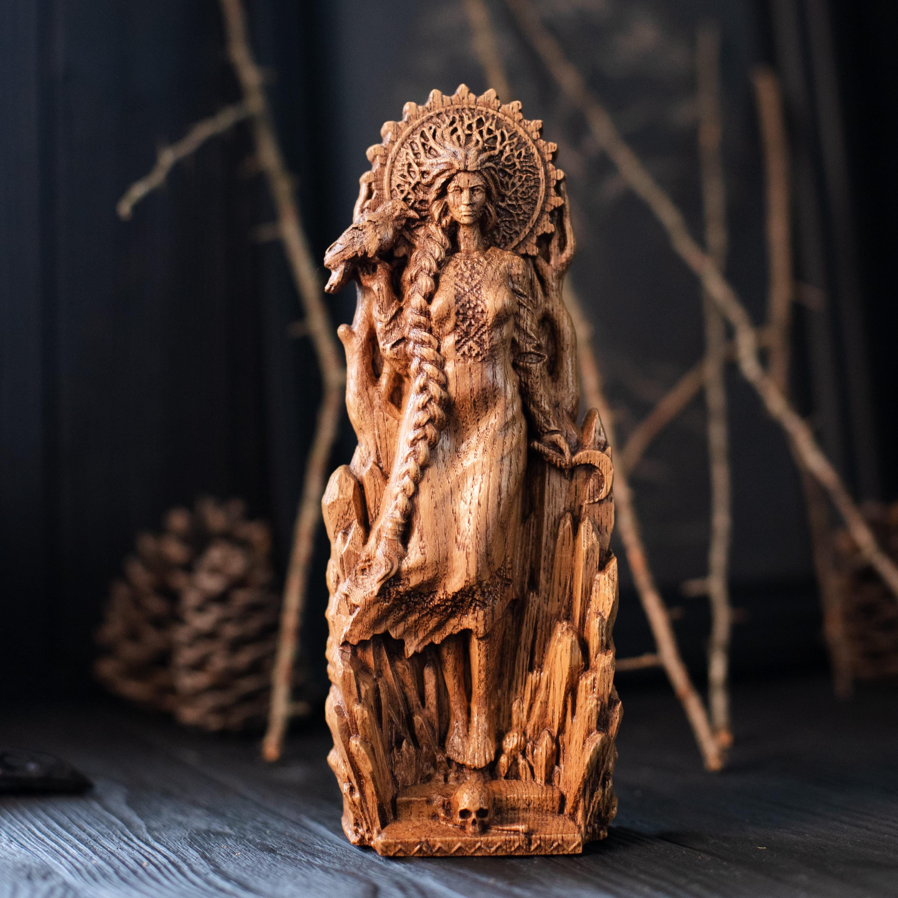 Morana Goddess of Death, Mara Figurine, Madder Statue of Slavic Goddess ...