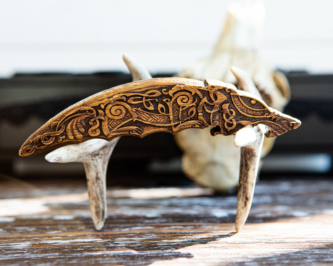 Wolf Totem Wolf Geri and Freki Wolves of Odin Viking Pagan - Etsy